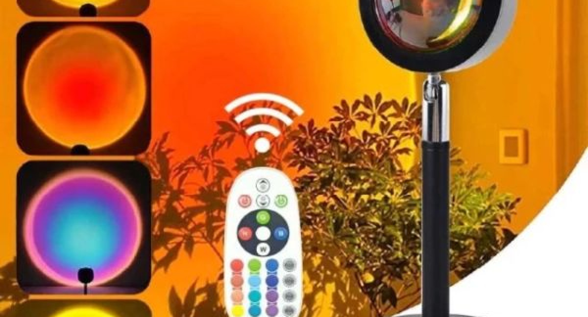 Đèn Sunset L09 có remote điều khiển 16 màu sắc